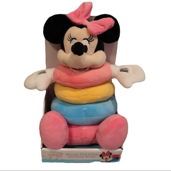 Disney | Toys | Minnie Mouse Soft Plush Stacking Rings | Poshmark